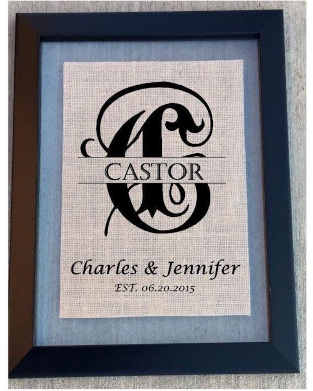 Custom Burlap Wedding Sign, Anniversary Gift (8x10 Print) - Etsy