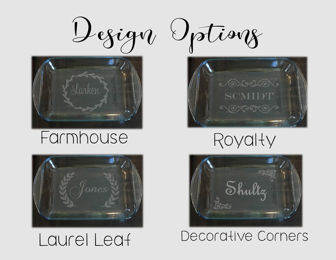 Personalized Engraved Baking Dish Custom Wedding Gift - Etsy