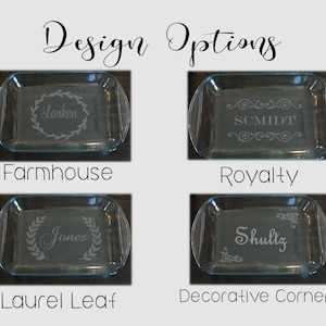 Personalized Engraved Glass Baking Dish, Custom Casserole Dish - Etsy
