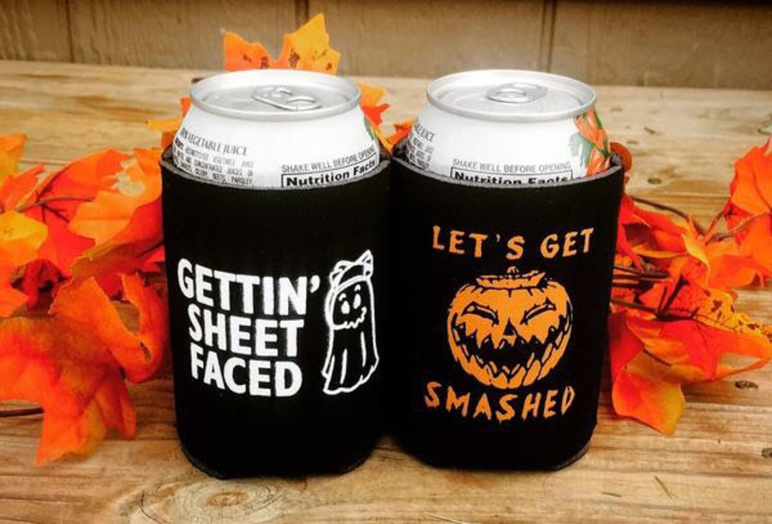 Halloween Party Can Coolers, Funny Drink Sleeves, 10 Pack - Etsy