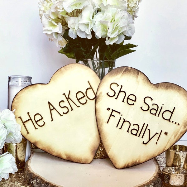 He Asked She Said - Etsy