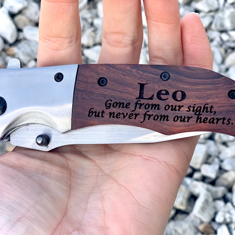 Engraved Knife Memorial - Etsy