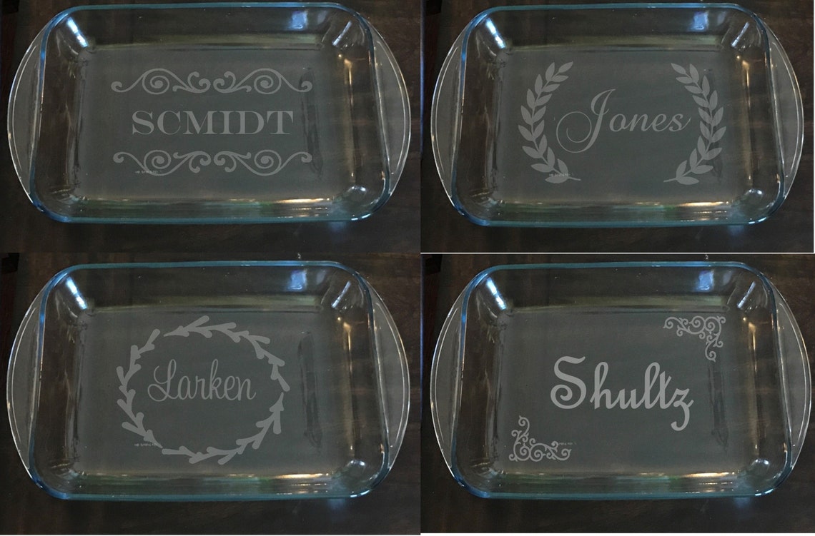Personalized Engraved Baking Dish Custom Wedding Gift - Etsy