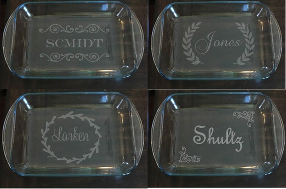 Personalized Engraved Baking Dish Custom Wedding Gift - Etsy