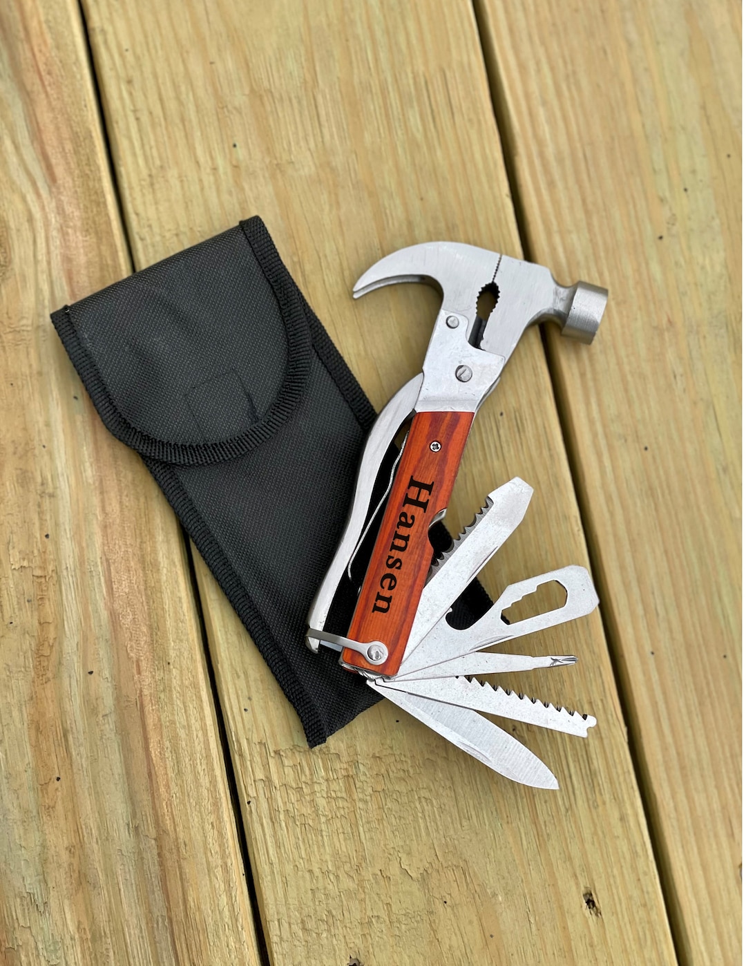 Personalized Hammer Multitool, Engraved Wood Handle, Gift for Men - Etsy