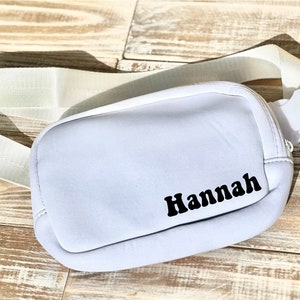Custom Polyester Belt Bag, Personalized Crossbody Purse - Etsy