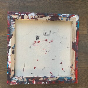 Superhero Collision Drip Painting, 12x12 Acrylic Canvas, Boys Room Art ...