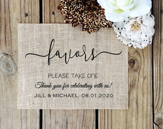 Custom Wedding Gift Burlap Wedding Sign Wedding Gift for - Etsy