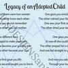 11X14 Legacy of an Adopted Child Printable Poem - Etsy