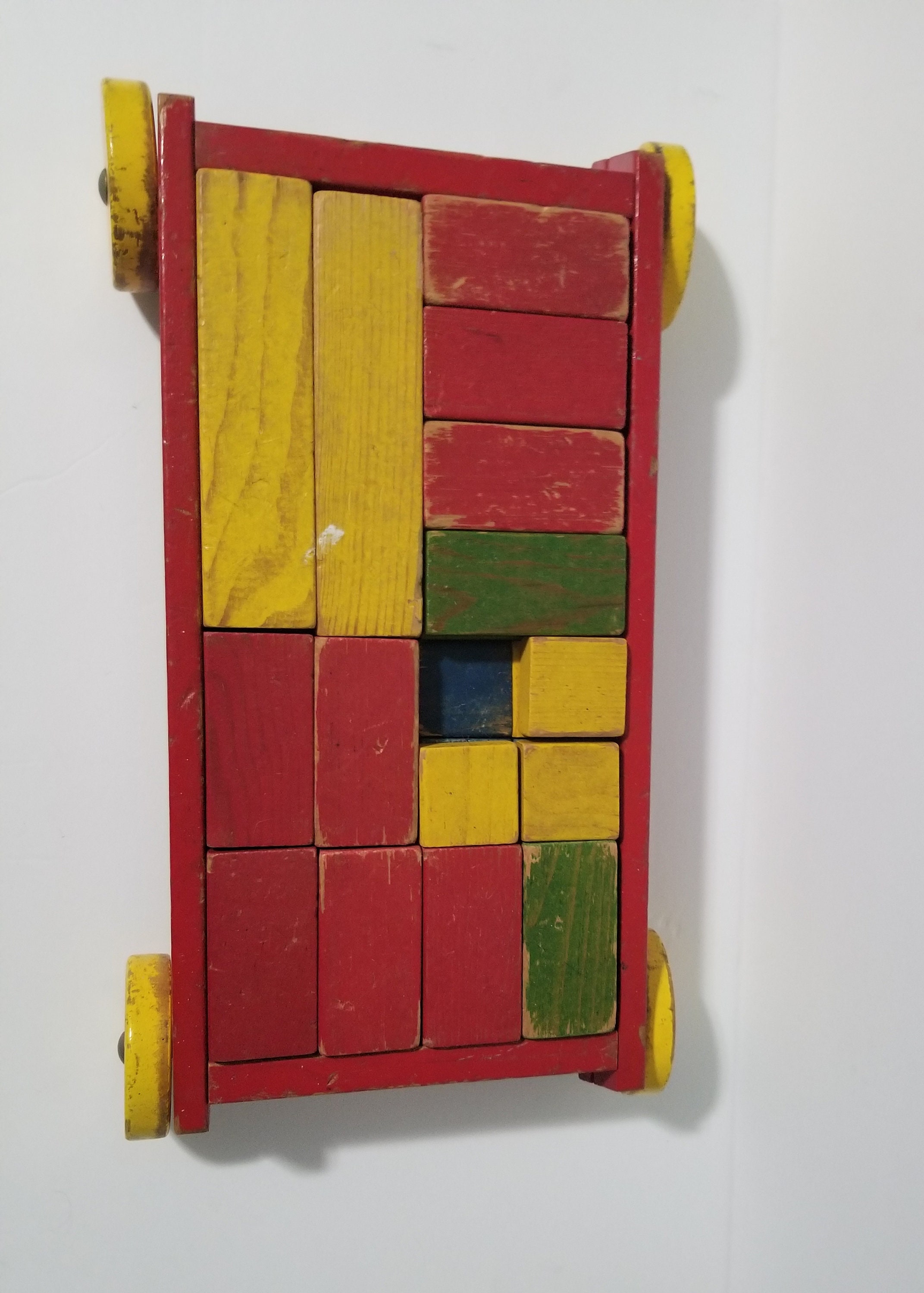 Sifo Wagon, Colorful Building Blocks, Vintage Playskool Blocks - Etsy