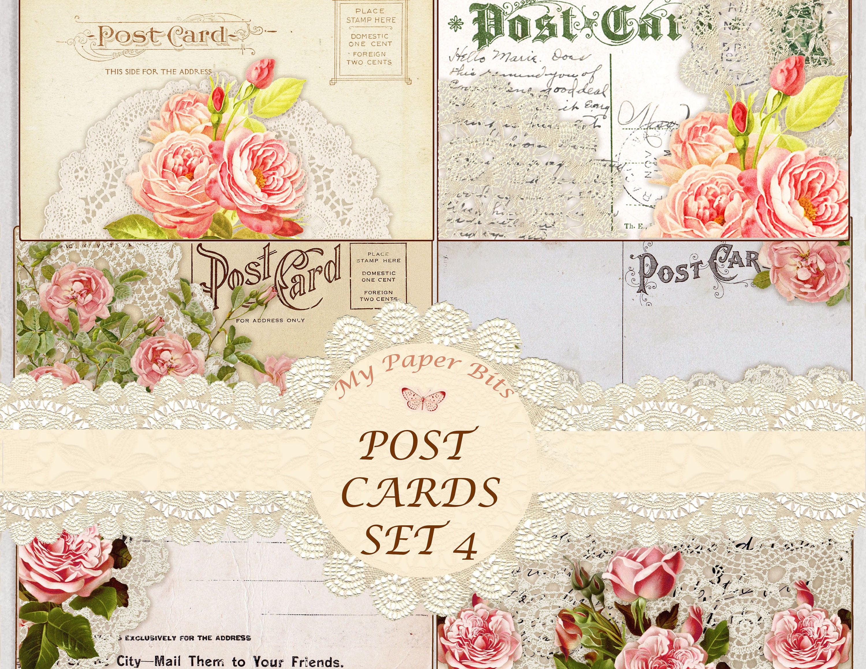 Vintage Digital Ephemera Vintage Ephemera Floral Ephemera - Etsy