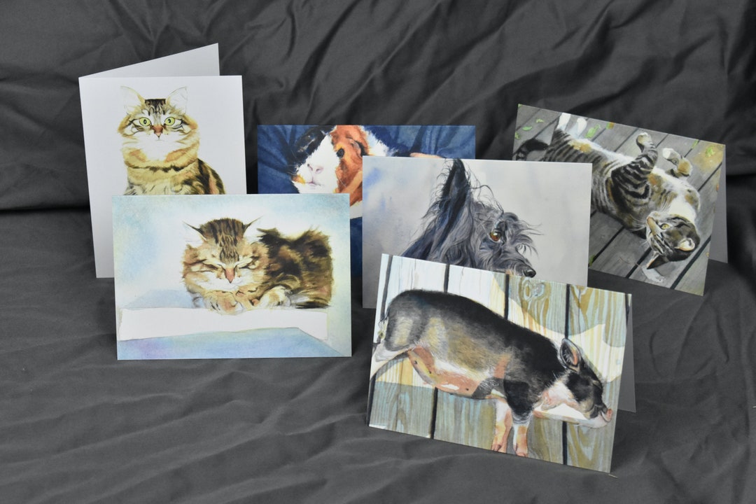 10 Pack of Greeting Cards Blank Greeting Card Watercolor - Etsy