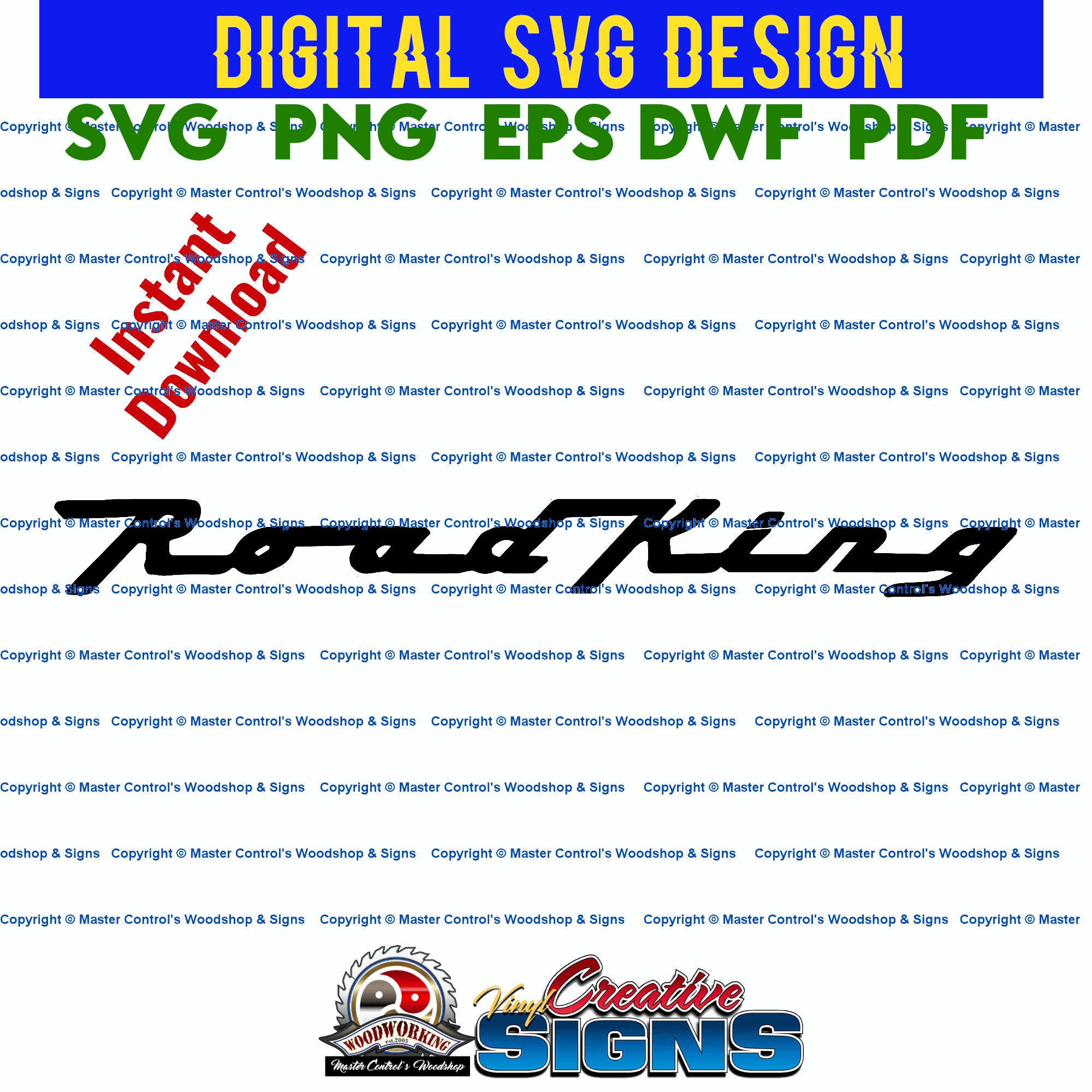 Harley Davidson Road King motorcycle svg svg png and svg | Etsy