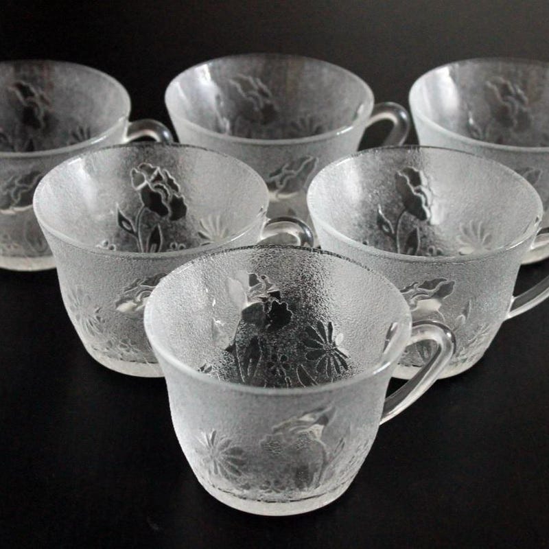 Glass Tea Cups - Etsy