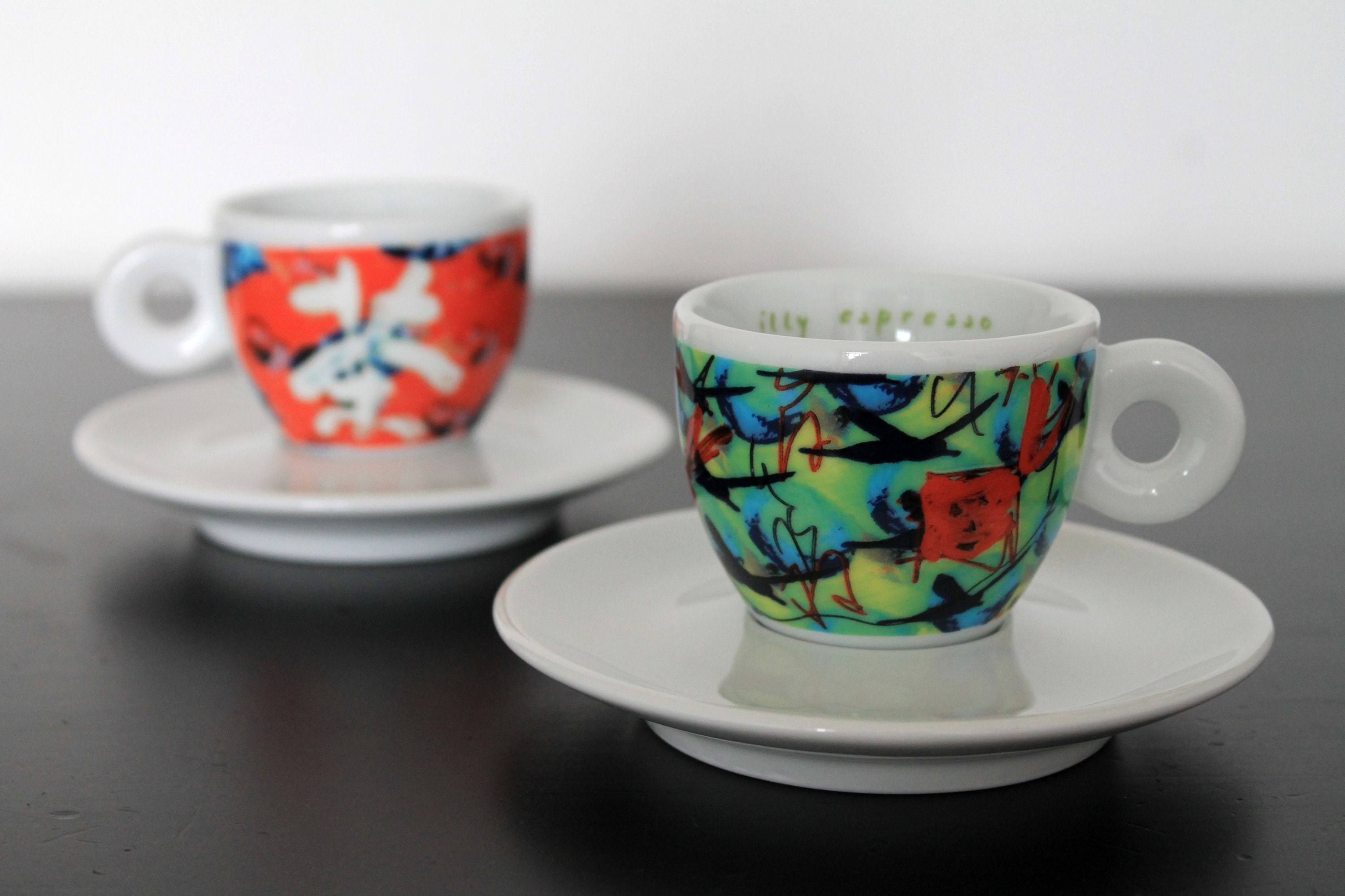 Illy Art Collection 1996 Nam June Paik Videogrammi 2x Espresso Coffee ...
