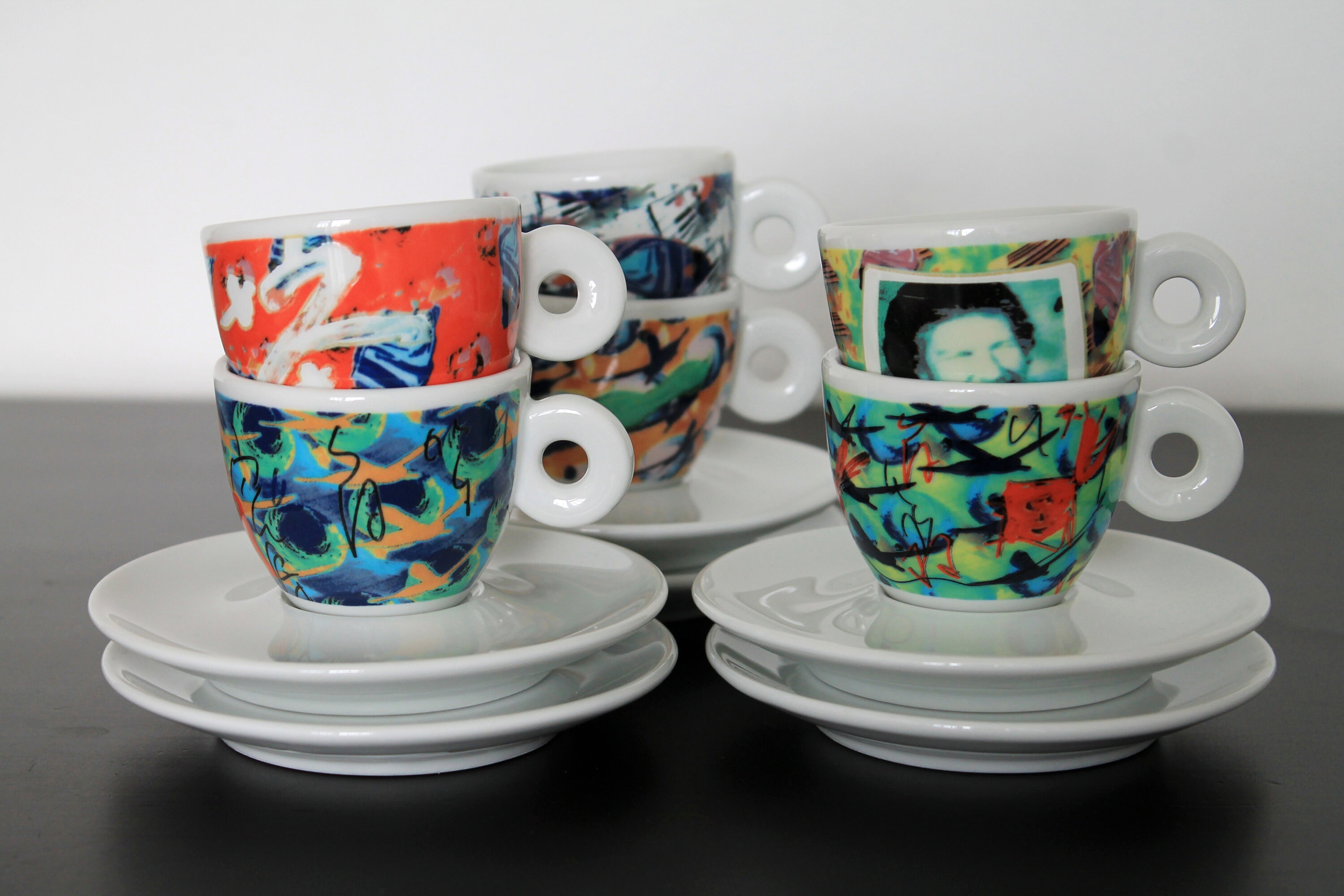 Illy Art Collection 1996 Nam June Paik Videogrammi 6x Espresso Coffee ...