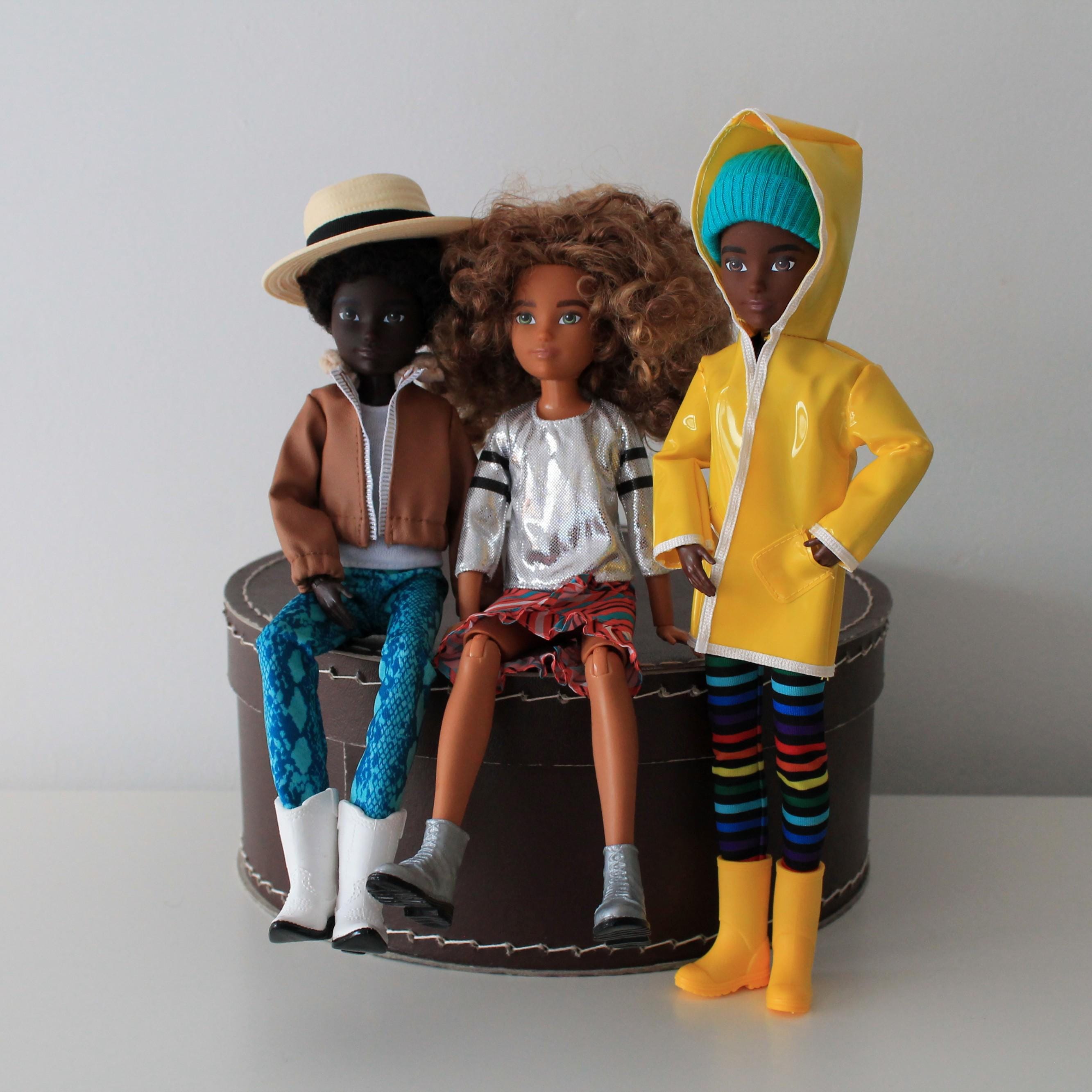 Creatable World Dolls MATTEL Gender-neutral Dolls Dark Skin Doll ...