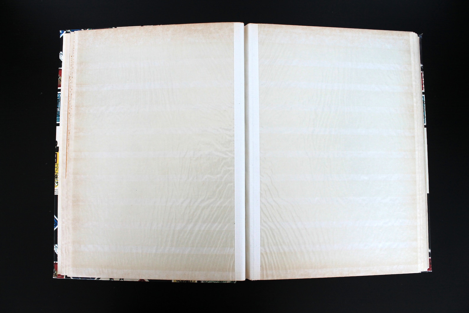 Large Postage Stamp Album Vintage A4 Size EMPTY Black With Postal ...