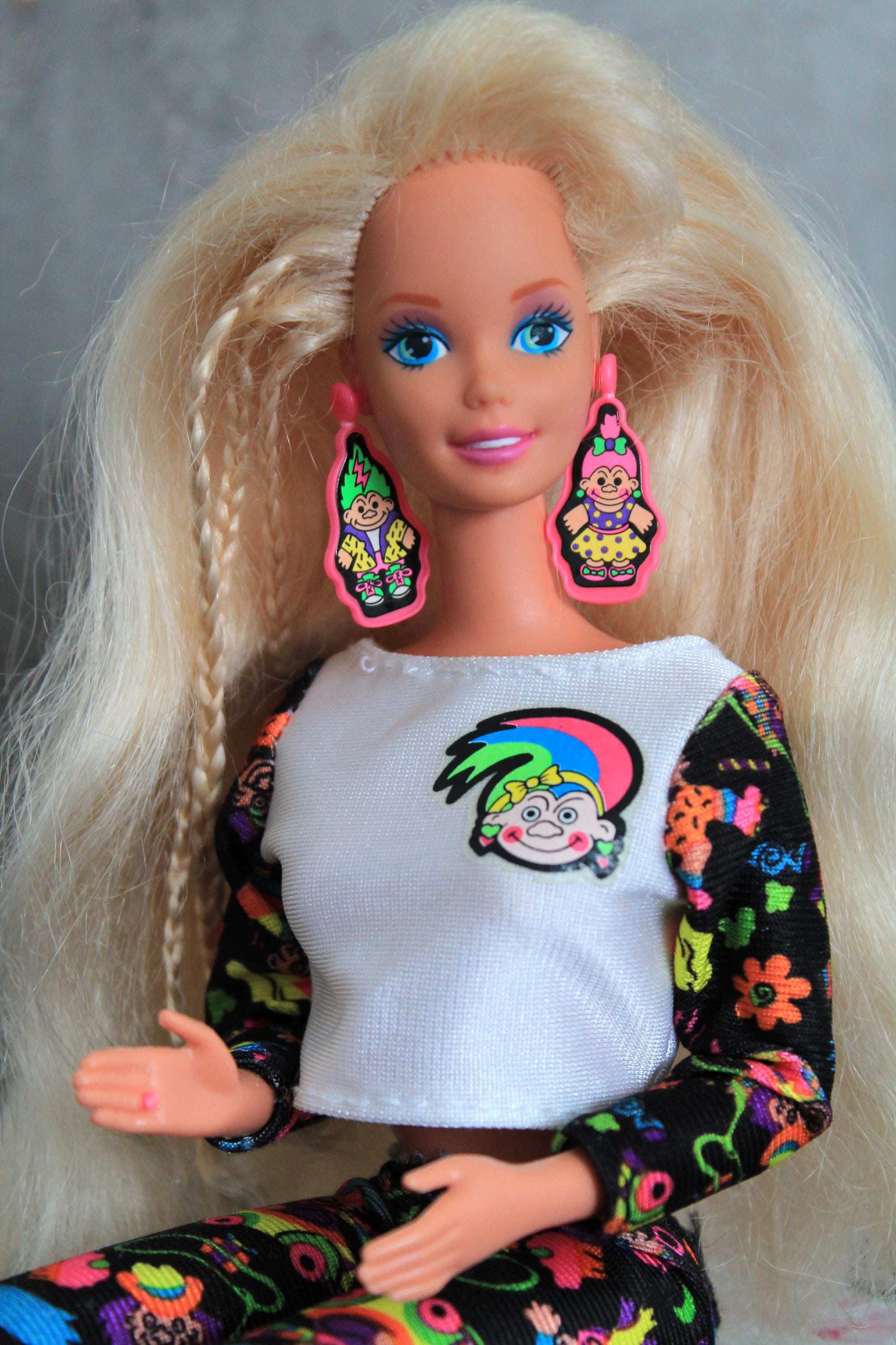 Barbie Troll Doll 1992 MATTEL Long Hair Blond Barbie 90s Original ...