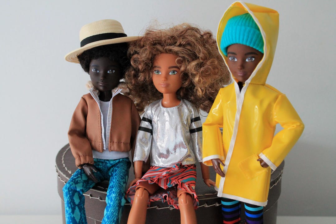 Creatable World Dolls MATTEL Gender-neutral Dolls Dark Skin Doll ...