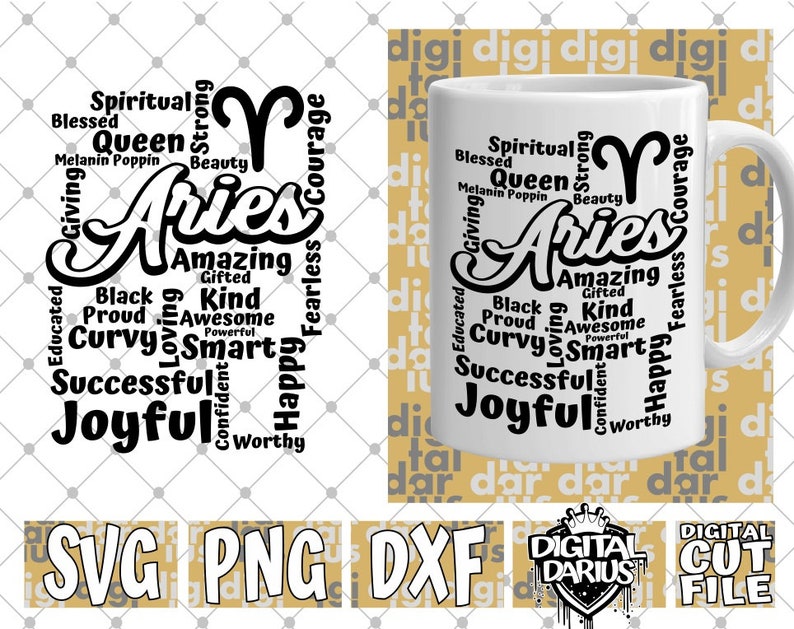 Aries svg Zodiac Sign svg Horoscope svg Astrology Black | Etsy