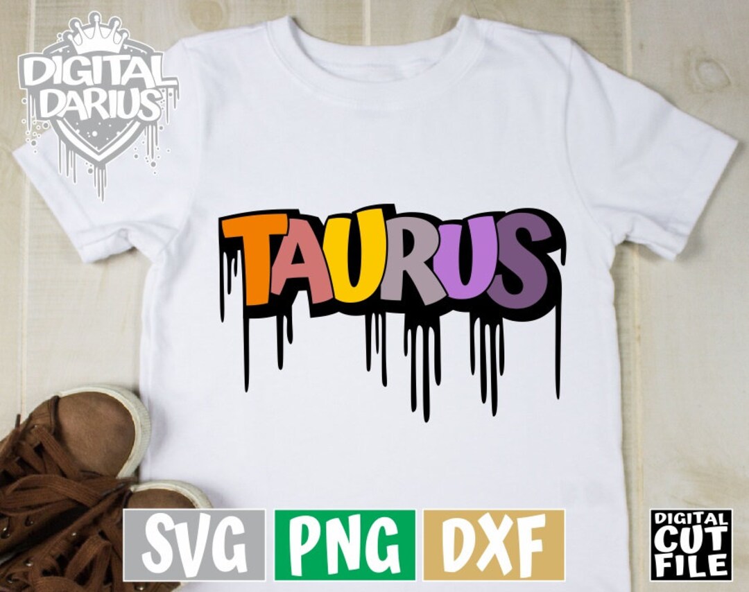 Taurus Zodiac Sign Svg, Horoscope, Dripping Words Svg, Astrology ...
