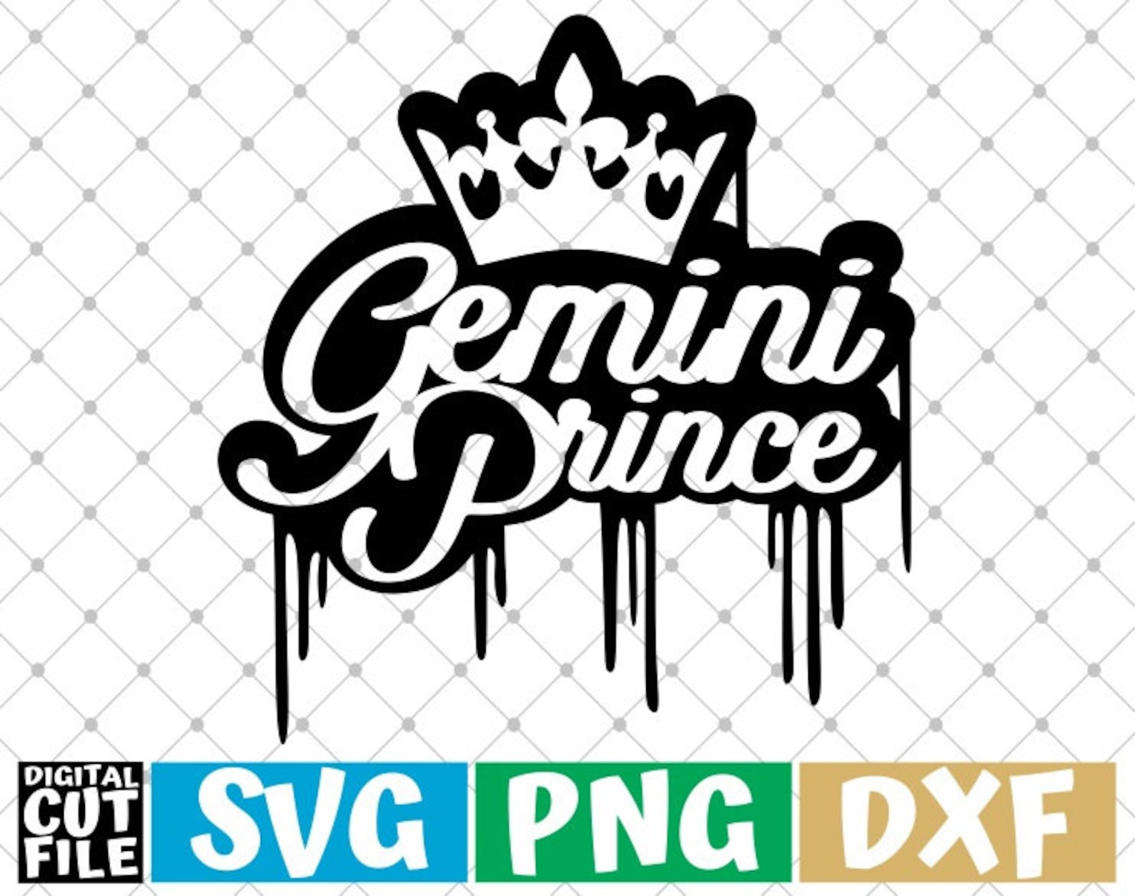 Gemini Prince Zodiac Sign Svg Horoscope Svg Astrology - Etsy