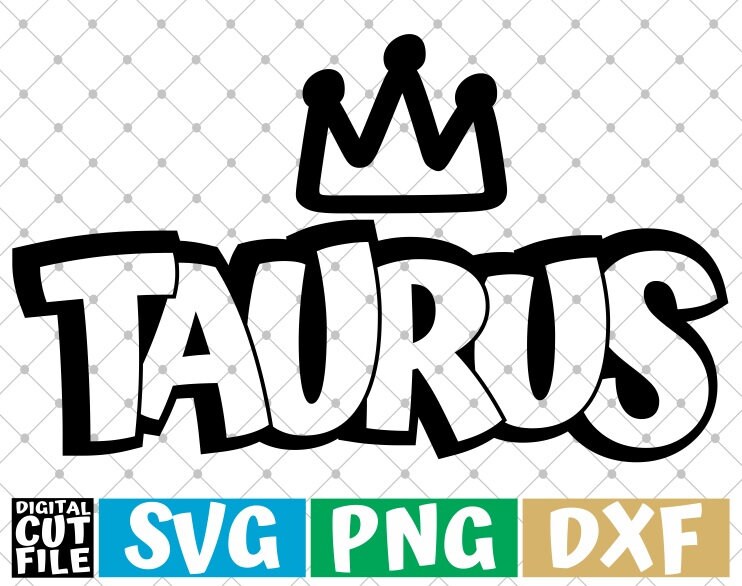 Taurus Zodiac Sign Svg Horoscope Crown Svg Astrology - Etsy
