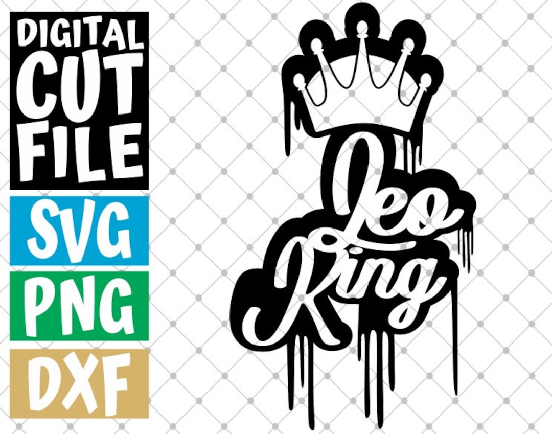 Leo King Zodiac Sign Svg, Horoscope Svg, Astrology Svg, Dripping Svg ...