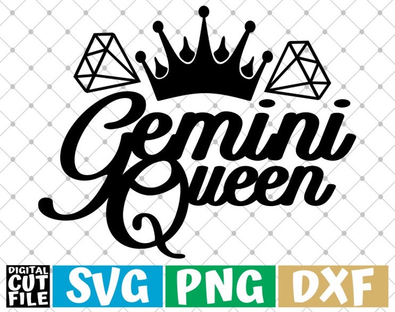 Gemini Queen Svg Zodiac Sign Svg Horoscope Svg Astrology - Etsy