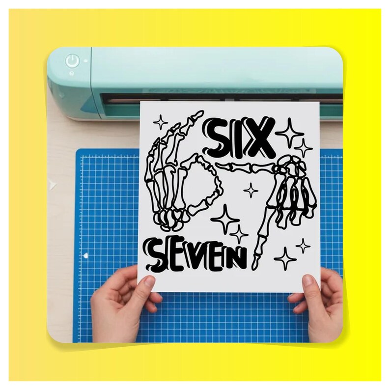 Skeleton Hand Six Seven SVG | Halloween Skeleton Fingers PNG | Gothic ...