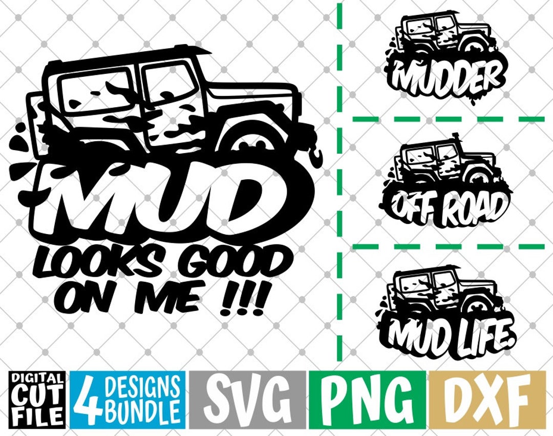4x Mud Life Designs Bundle Svg, Hobby, 4x4 Svg, off Road Svg, Travel ...