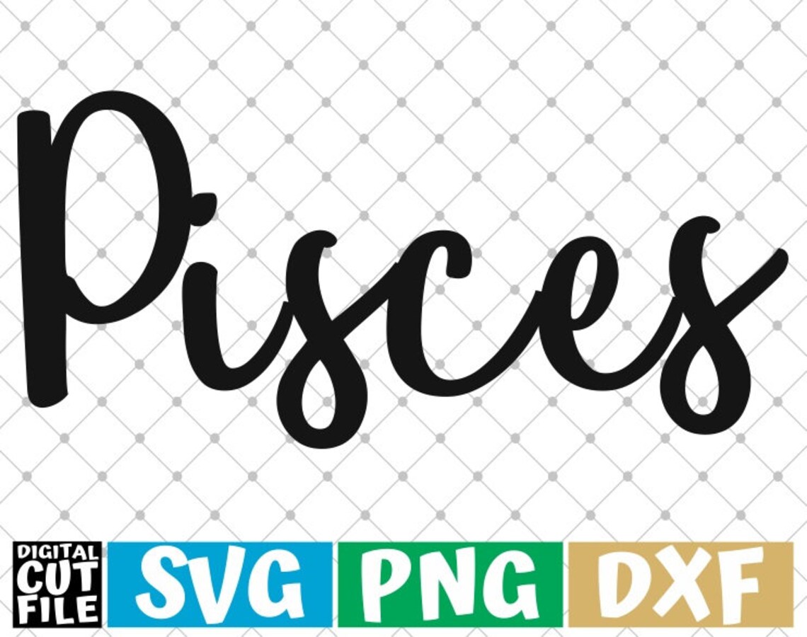 Pisces Zodiac Sign Svg Horoscope Birthday Astrology Svg | Etsy