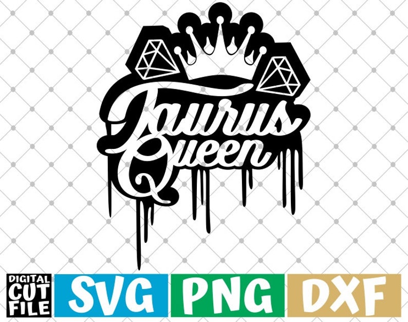 Taurus Queen Zodiac Sign Svg Horoscope Svg Astrology | Etsy