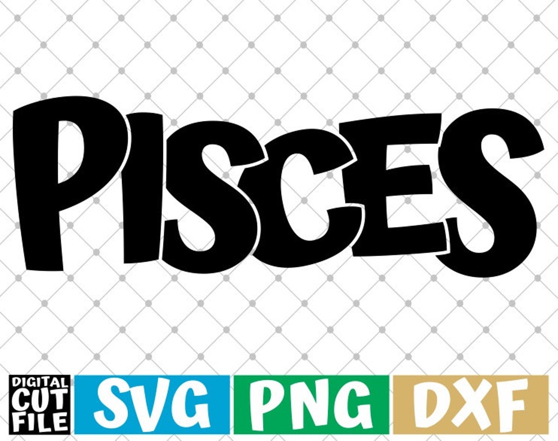Pisces Zodiac Sign svg Horoscope svg Astrology Signs Svg | Etsy