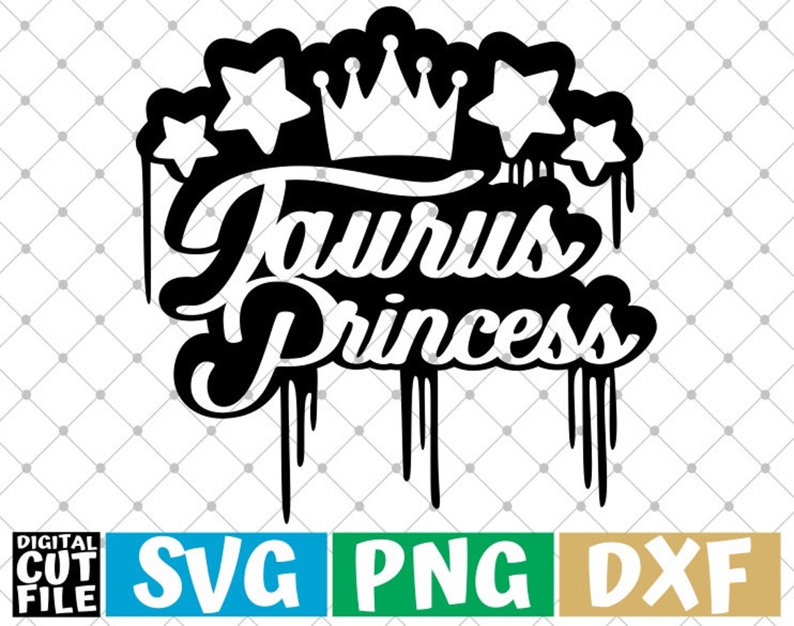 Taurus Princess Zodiac Sign Svg Horoscope Svg Astrology - Etsy