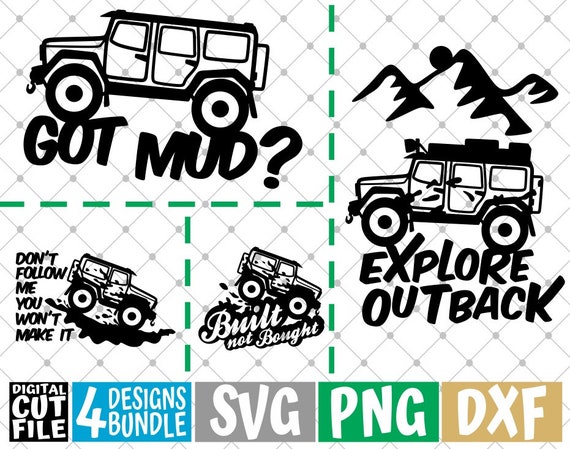 4x off Road Designs Bundle Svg 4x4 Car Svg Trip Svg Mud | Etsy