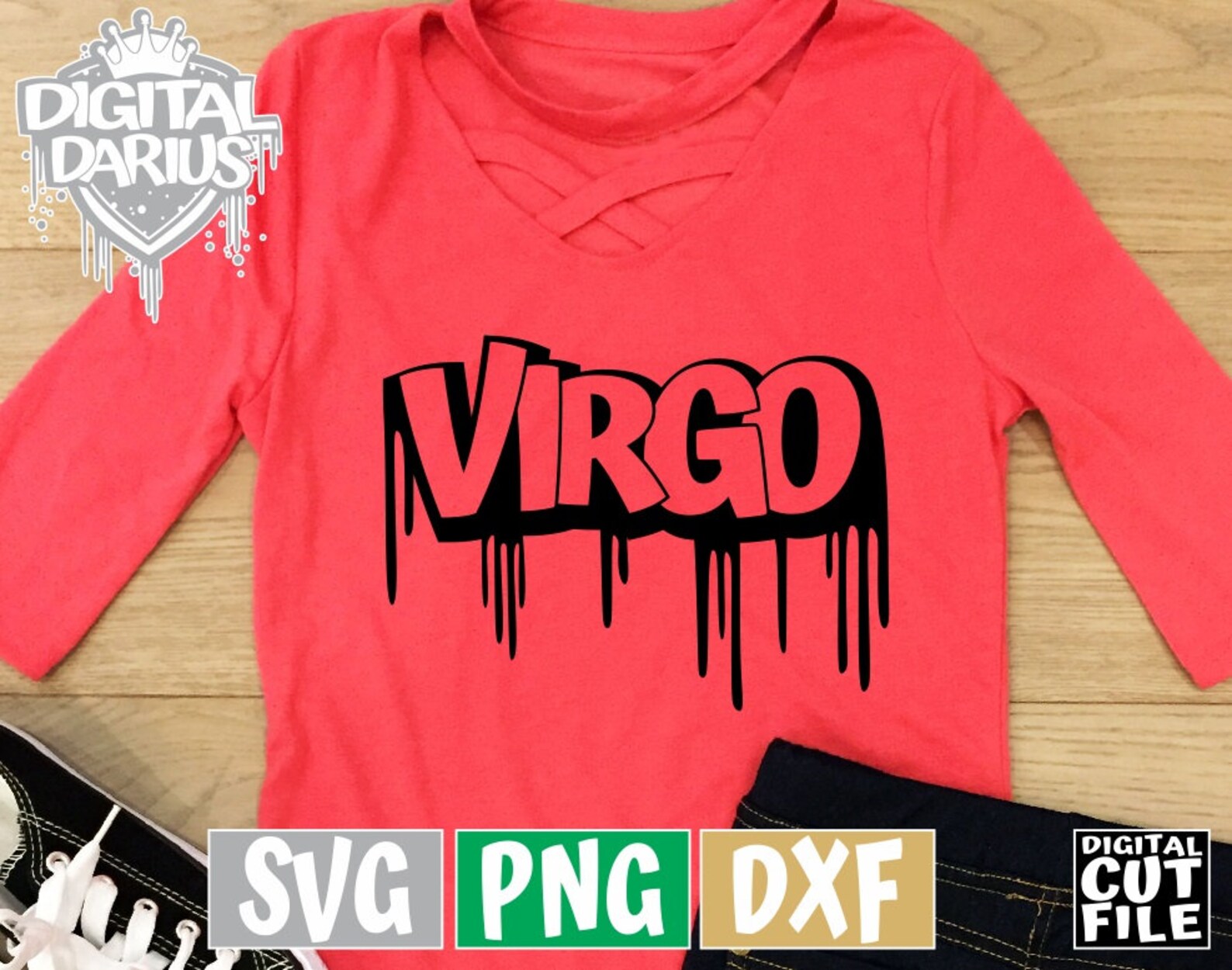 Virgo Zodiac Sign Svg Horoscope Dripping Words Svg - Etsy