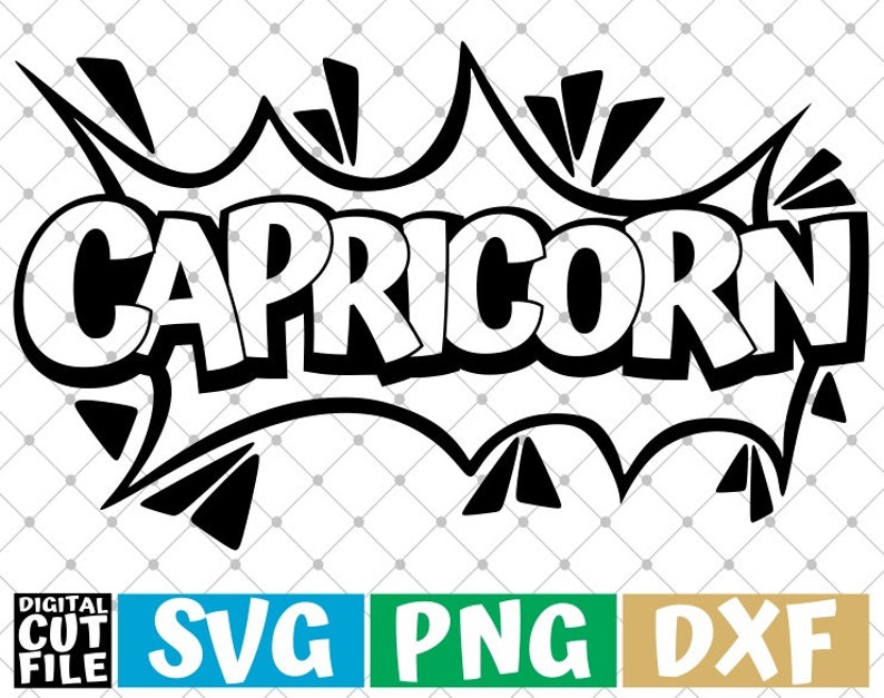 Capricorn Zodiac Sign Svg Horoscope Svg Astrology Speech - Etsy