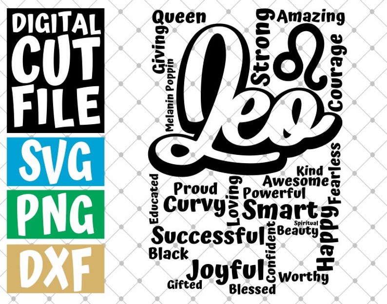 Leo Svg Zodiac Sign Svg Horoscope Svg Astrology Svg Black | Etsy