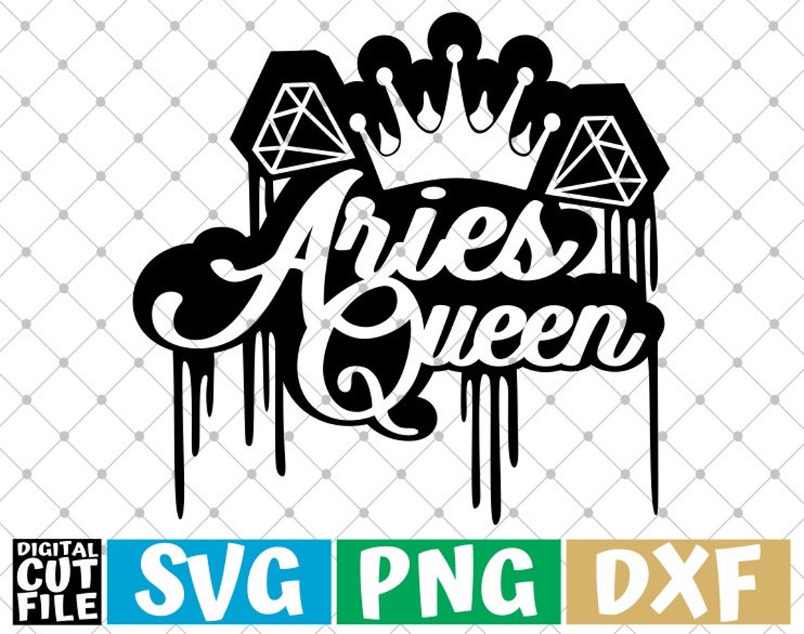 Aries Queen Zodiac Sign Svg Horoscope Svg Astrology - Etsy