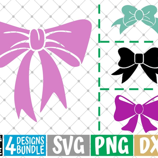Hair Bow Bundle Svg - Etsy