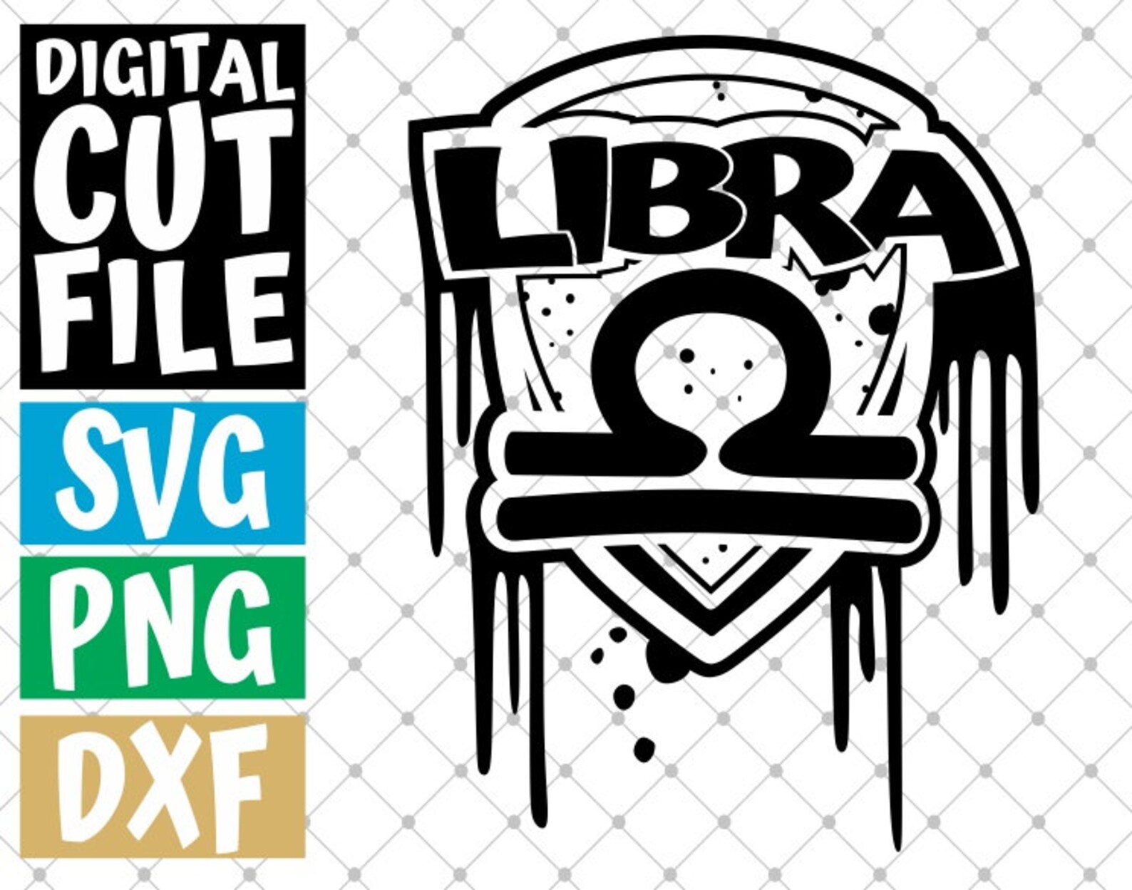 Libra Zodiac Sign Svg Horoscope Astrology Svg Dripping Svg - Etsy