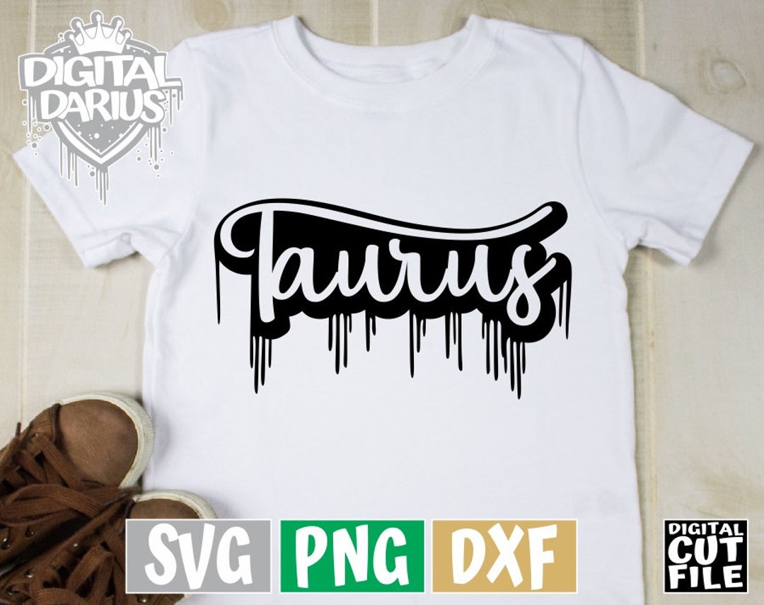Taurus Zodiac Sign Svg, Horoscope, Dripping Words Svg, Astrology ...