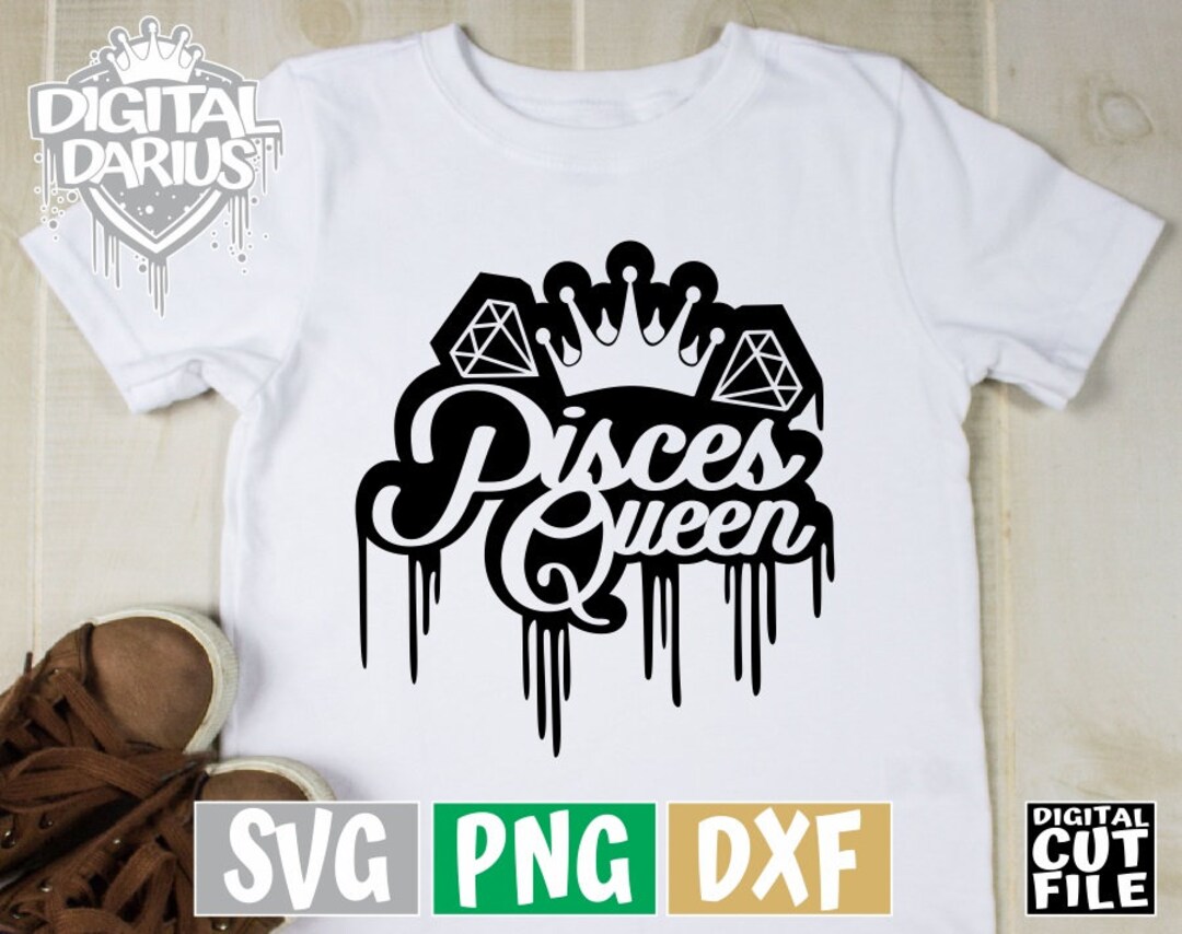Pisces Queen Zodiac Sign Svg, Horoscope Svg, Astrology Svg ,dripping ...