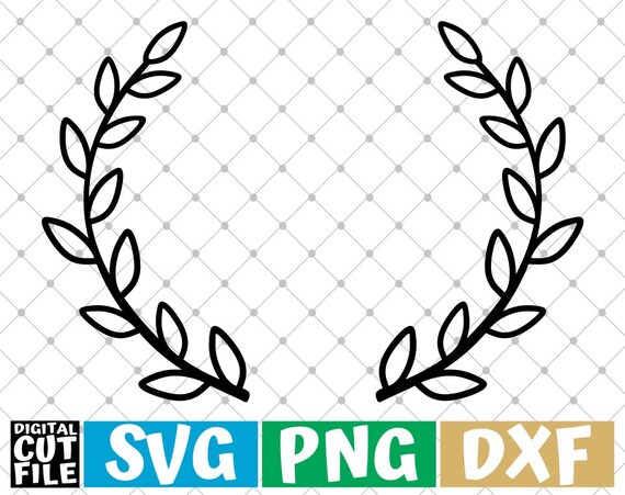 Laurel Wreath Svg Floral Wreath Svg Flowers Svg Frames Svg | Etsy