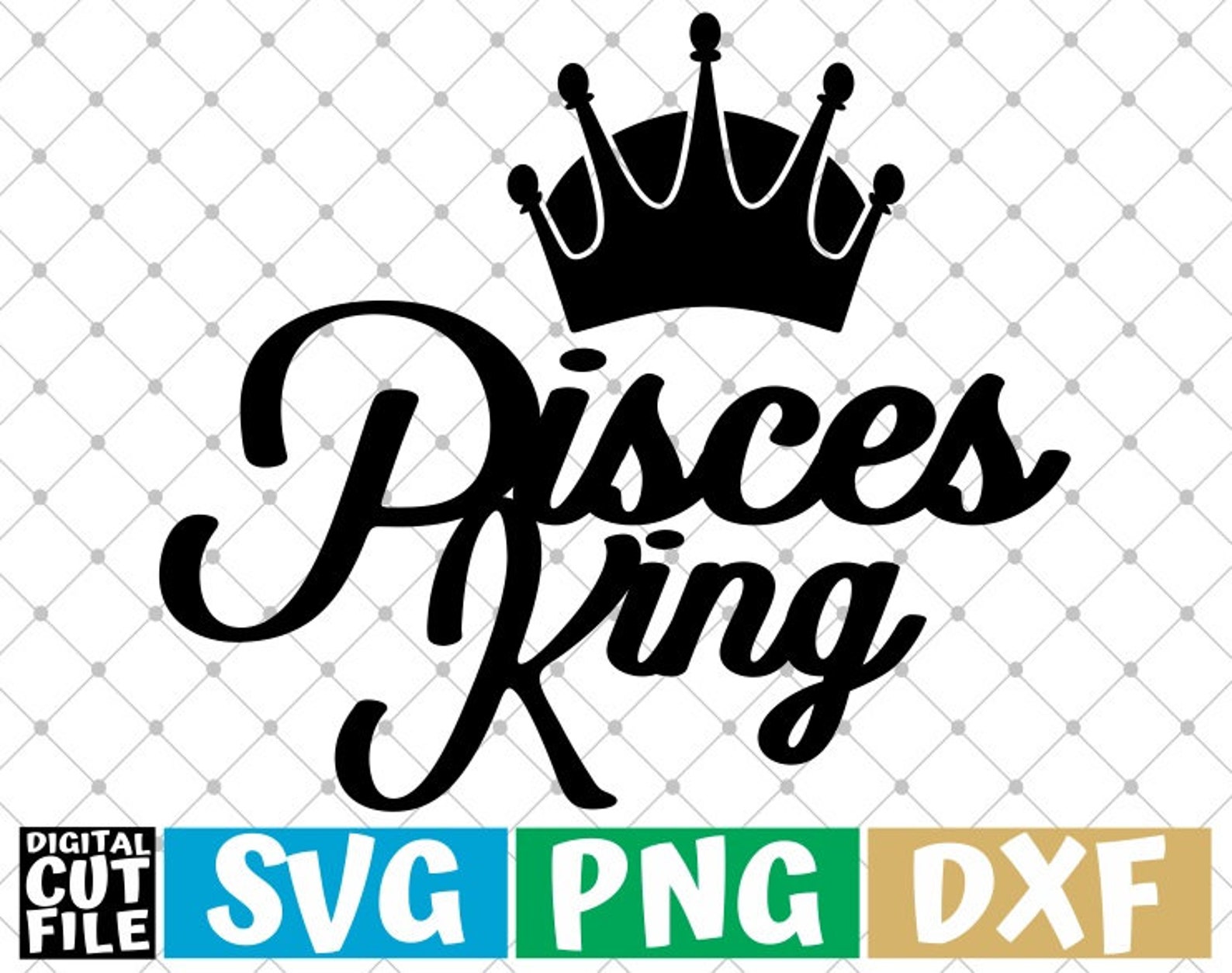 Pisces King Svg Zodiac Sign Svg Horoscope Svg Astrology Svg - Etsy