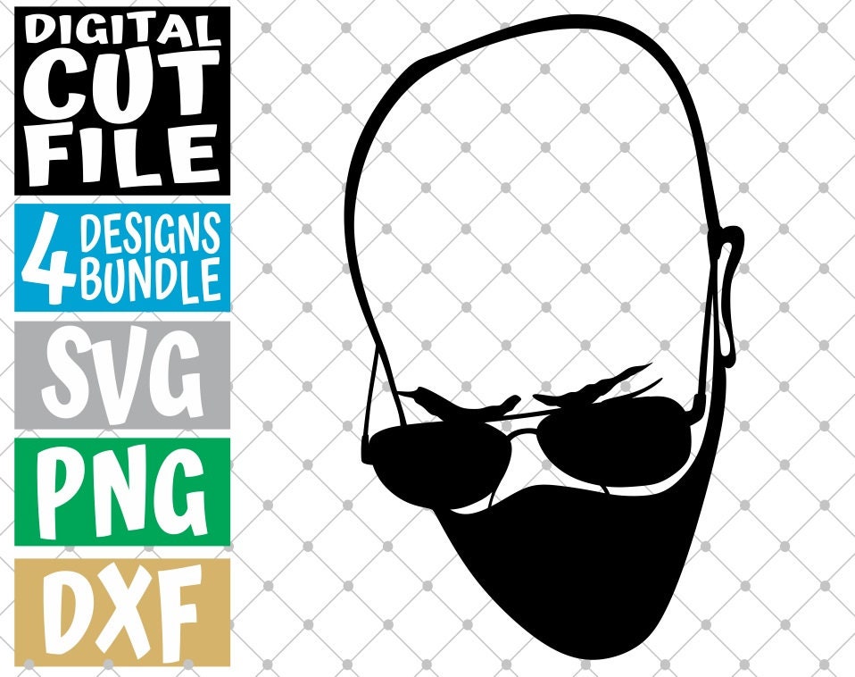 4x Man in Mask Designs Bundle Svg Glasses Svg Bald Man Svg - Etsy