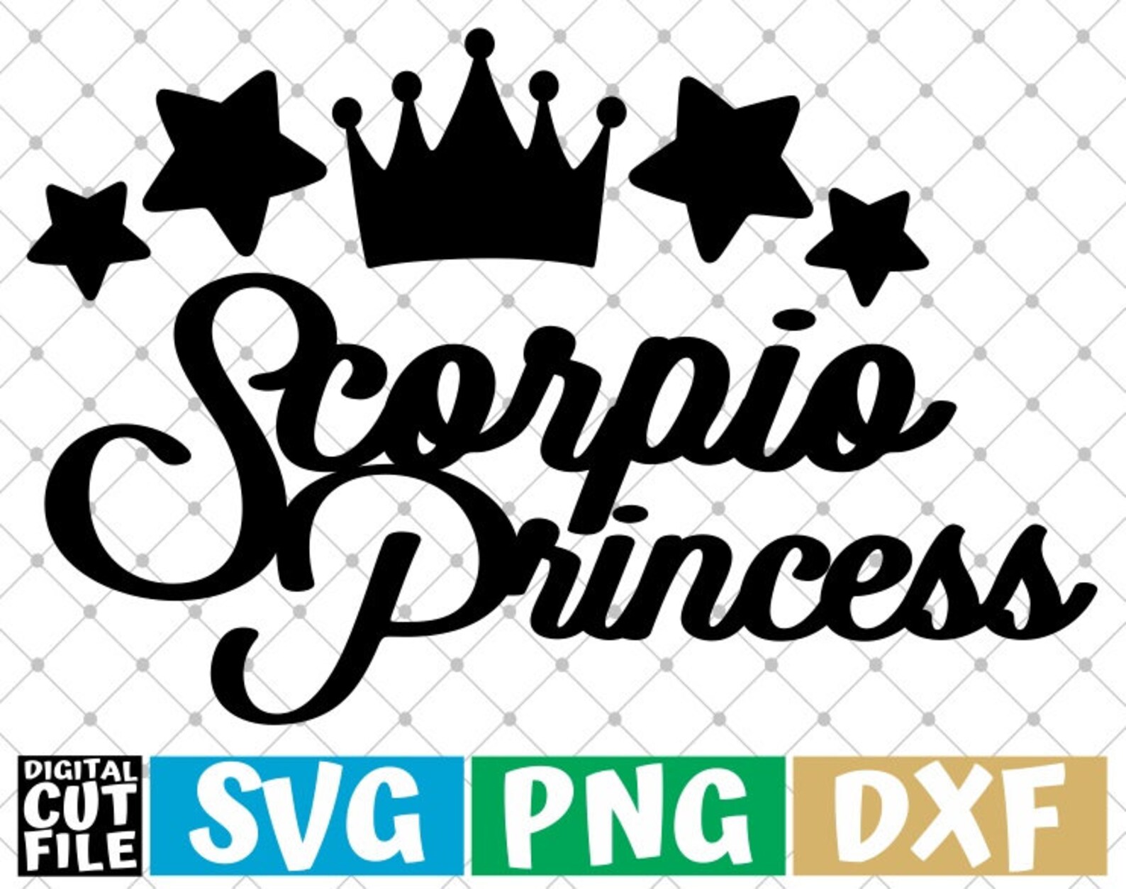 Scorpio Princess Svg Zodiac Sign Svg Horoscope Svg - Etsy
