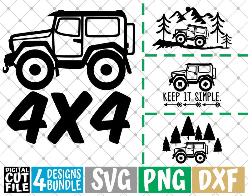 4x Suv 4x4 Designs Bundle Svg, Travel Svg, Trip, Mud Svg, Wild Svg, off ...